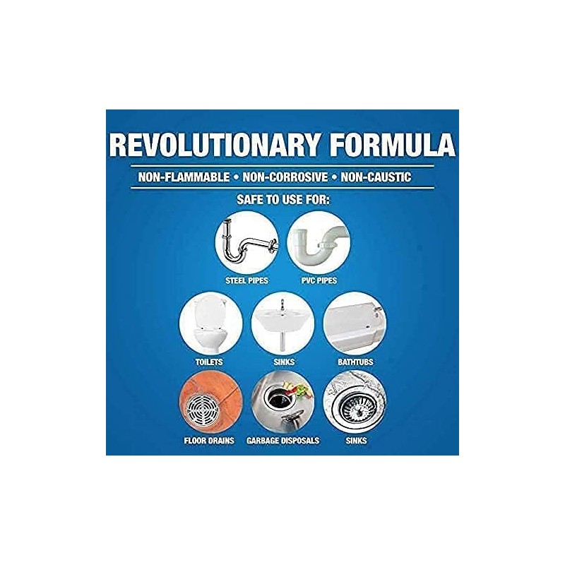 Powerful Sink & Drain Blockage Cleaner Powder